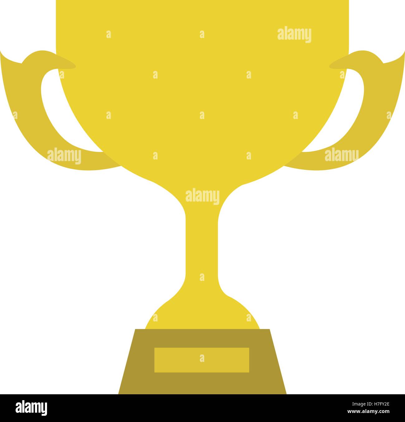 gold trophy award icon over white background. vector illustration Stock ...
