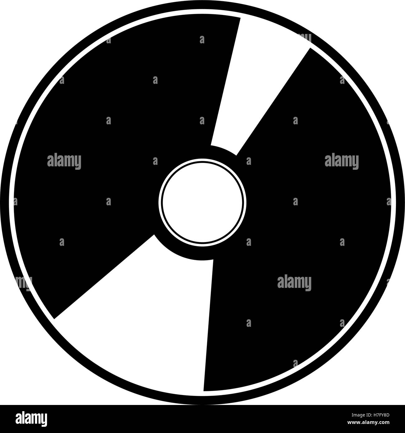 vintage vinyl disc icon over white background. vector illustration ...