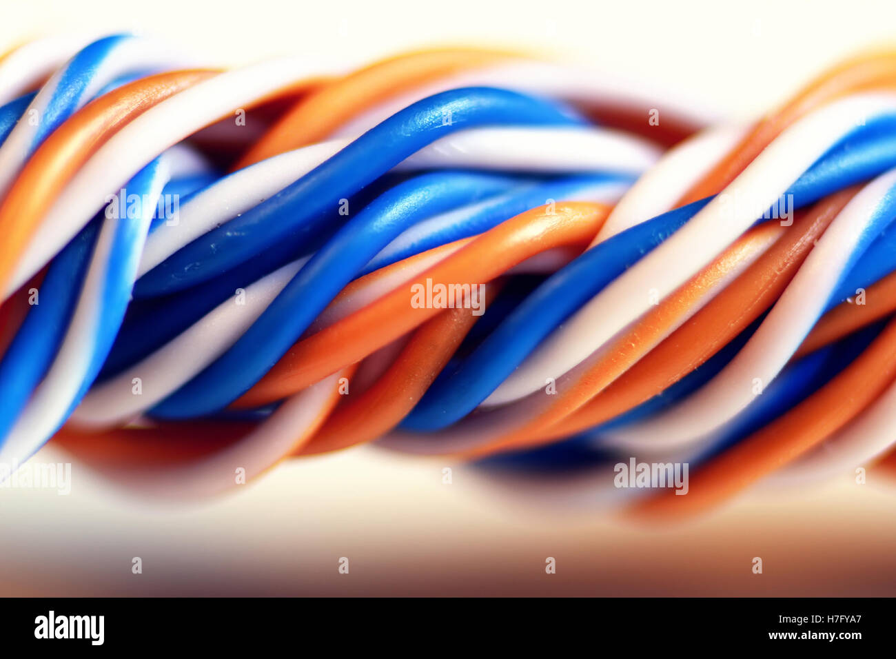 color plug wire lan Stock Photo - Alamy