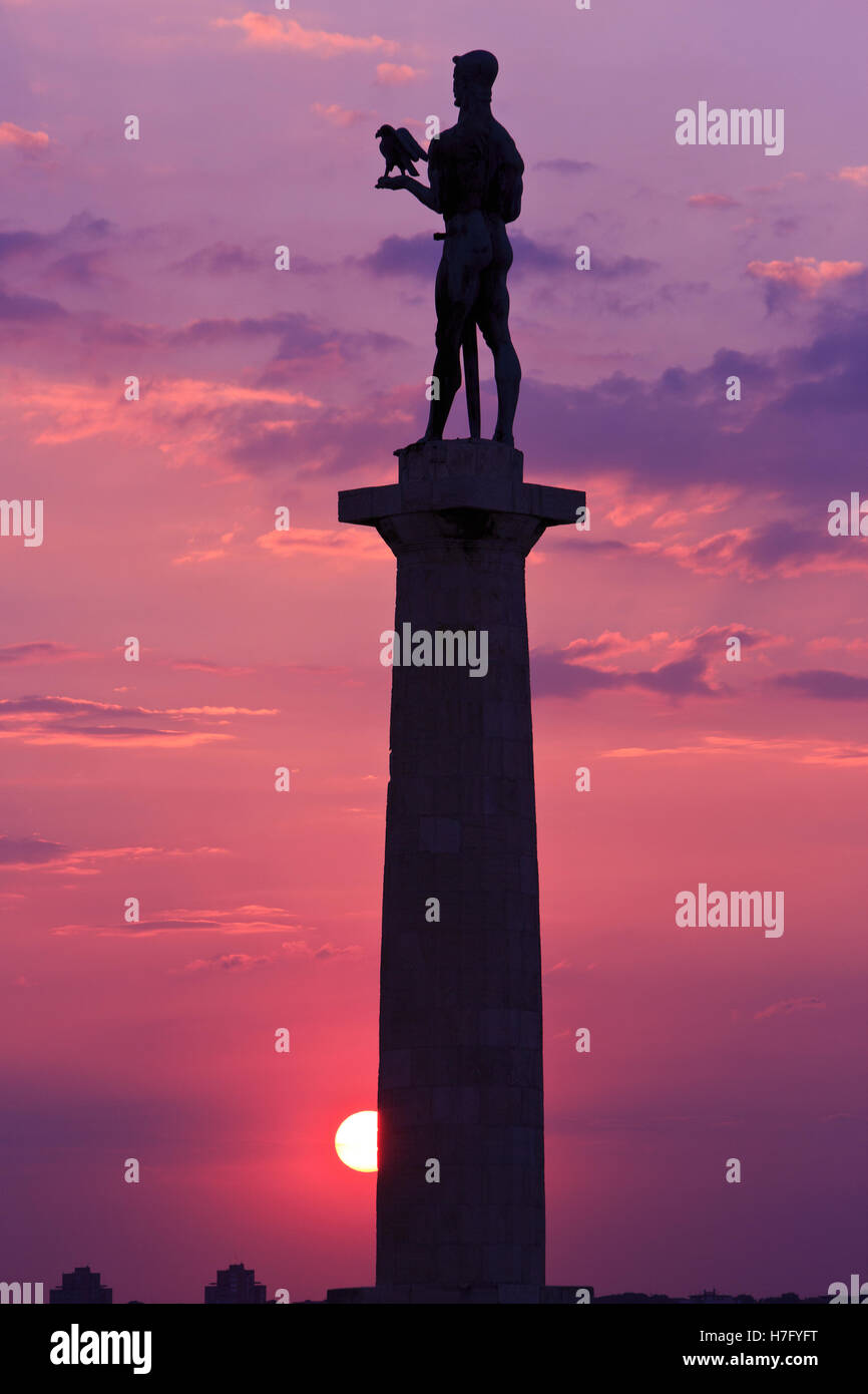 The Pobednik (Victor) monument erected in 1928 by Ivan Mestrovic at the ...