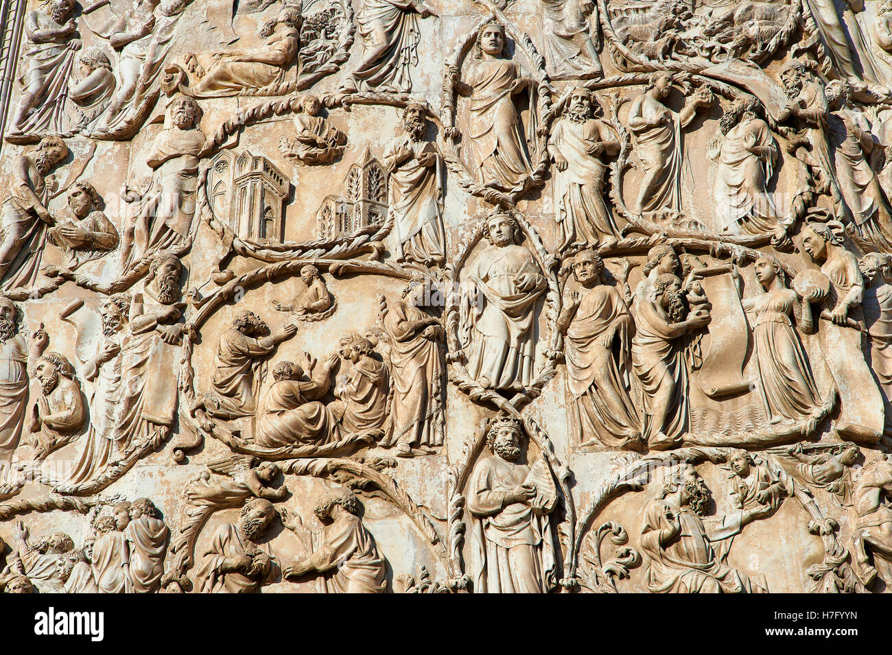 Bas relief sculptures from gothic hi-res stock photography and images ...