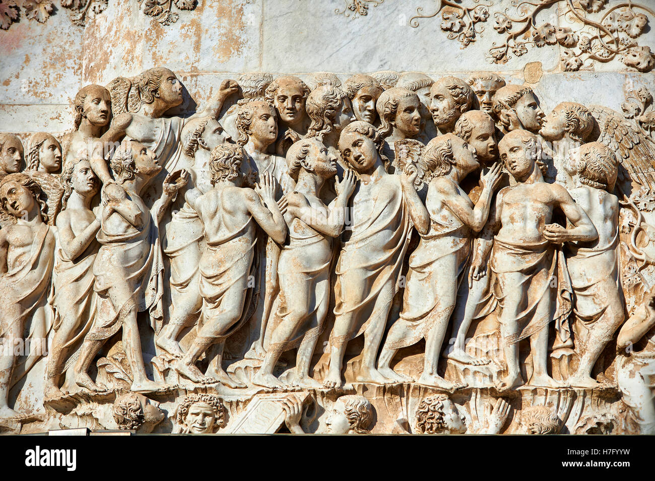 Bas-relief of the Last Judgment by Maitani, circa1310, Tuscan Gothic ...
