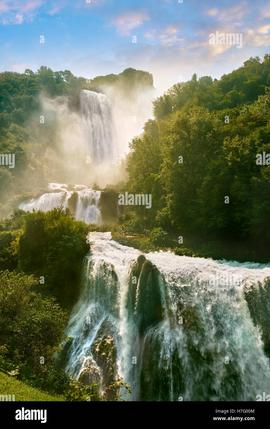 Cascata delle Marmore (Marmore Falls), created 271BC by the Romans ...