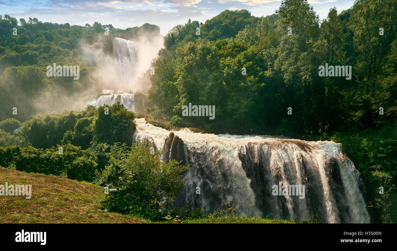 Cascata delle Marmore (Marmore Falls), created 271BC by the Romans ...