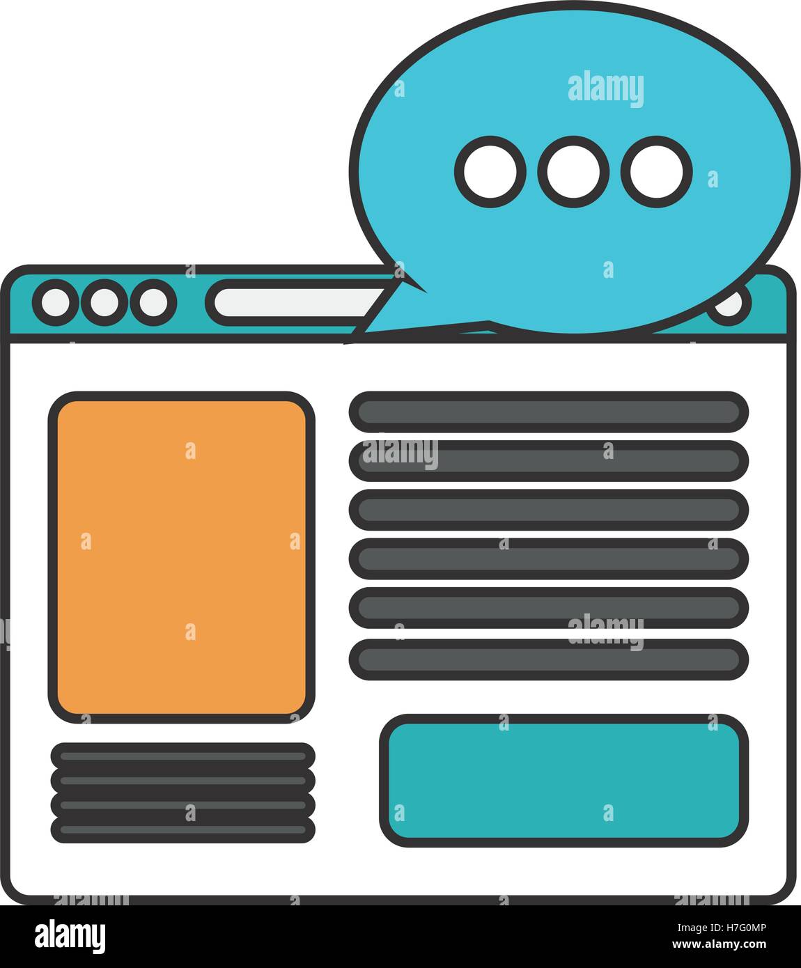 Isolated communication bubble design Stock Vector Image & Art - Alamy