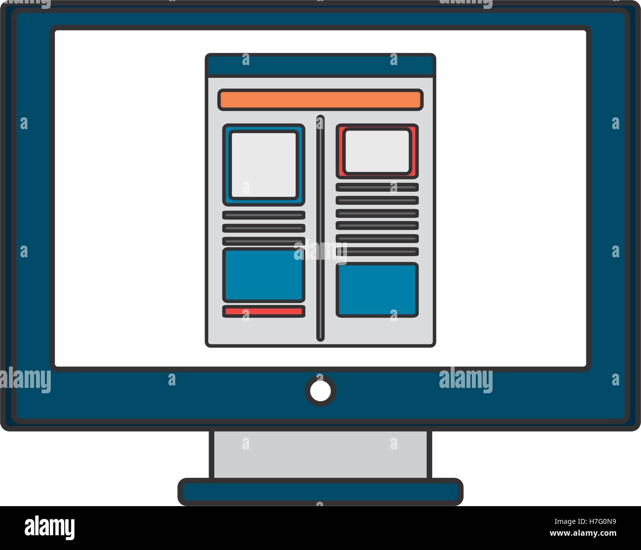 Isolated computer device design Stock Vector Image & Art - Alamy