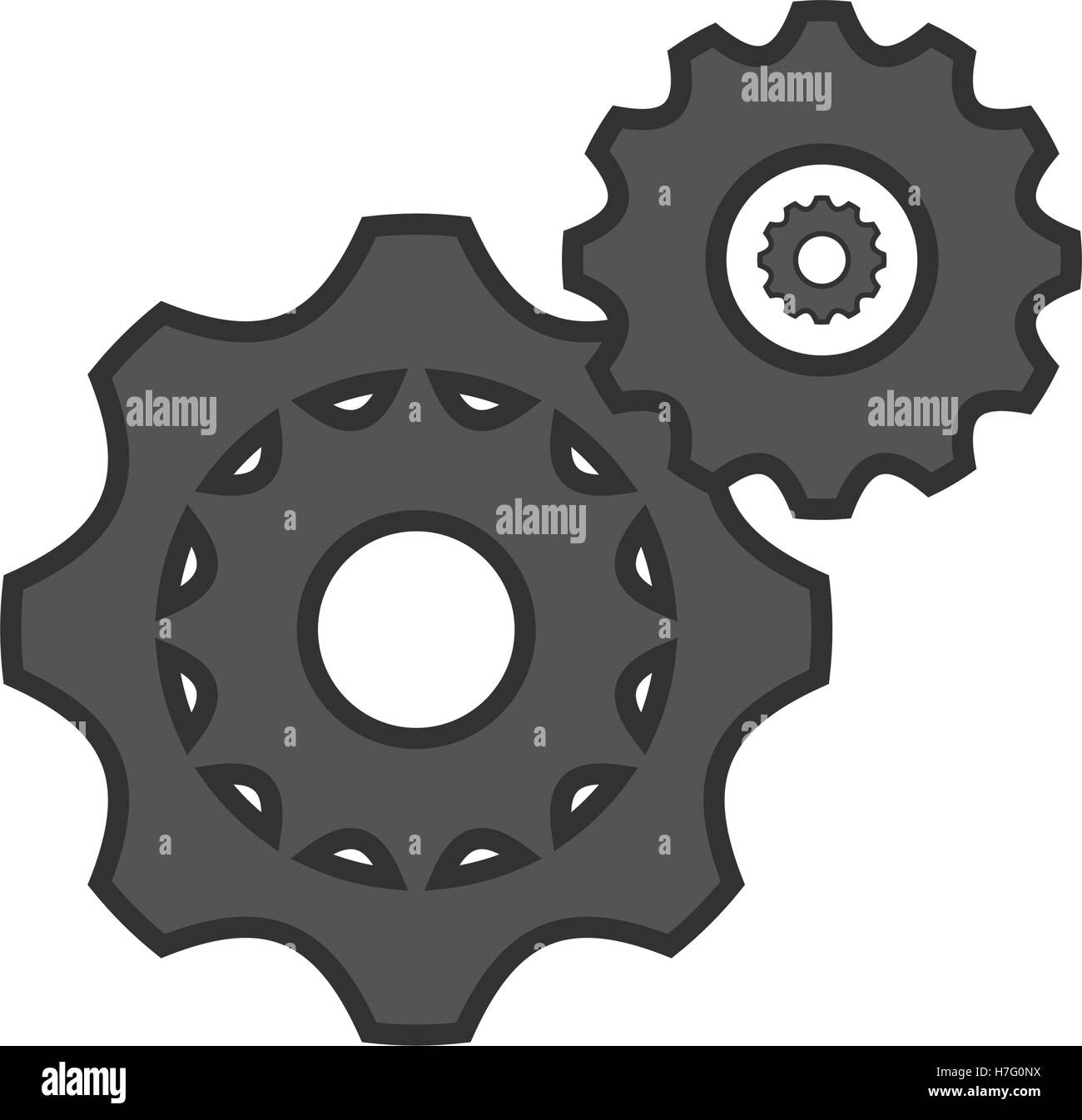 Isolated gear object design Stock Vector Image & Art - Alamy