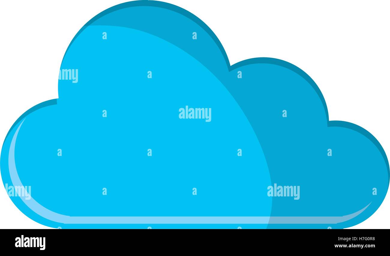 Isolated blue cloud design Stock Vector Image & Art - Alamy