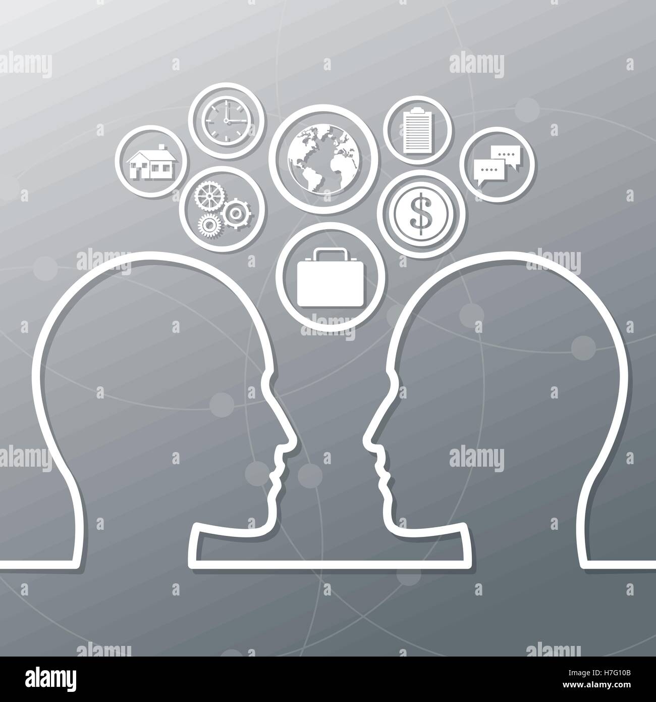 Human head and icon set design Stock Vector Image & Art - Alamy