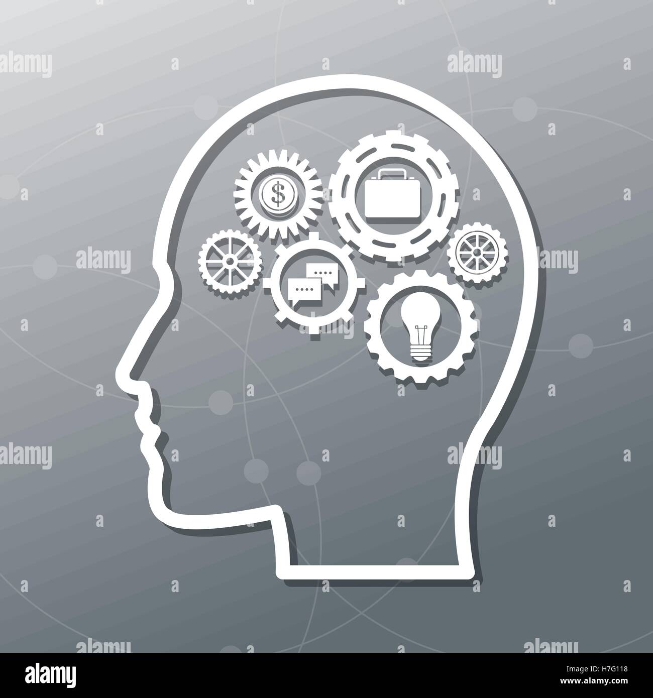 Human head and icon set design Stock Vector Image & Art - Alamy
