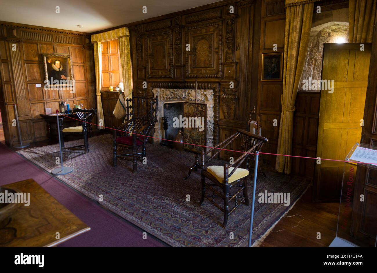 The Morning Room (private retiring room) at Hever Castle in Kent Stock ...