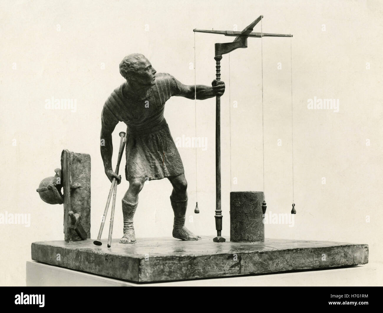Statue of an ancient farmer said gramatico hi-res stock photography and ...