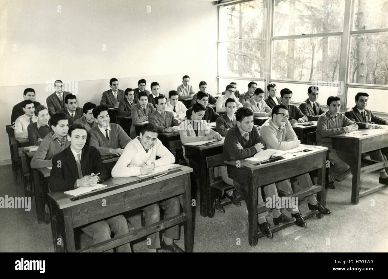 School photo in the classroom, Italy Stock Photo - Alamy