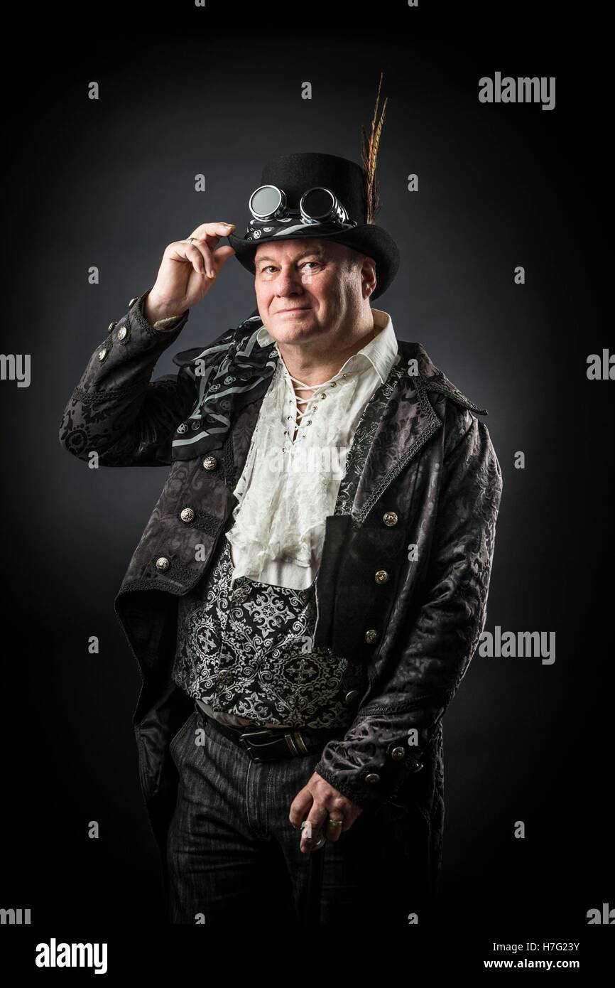 David Knott attends the Whitby Goth Weekend in Yorkshire Stock Photo ...