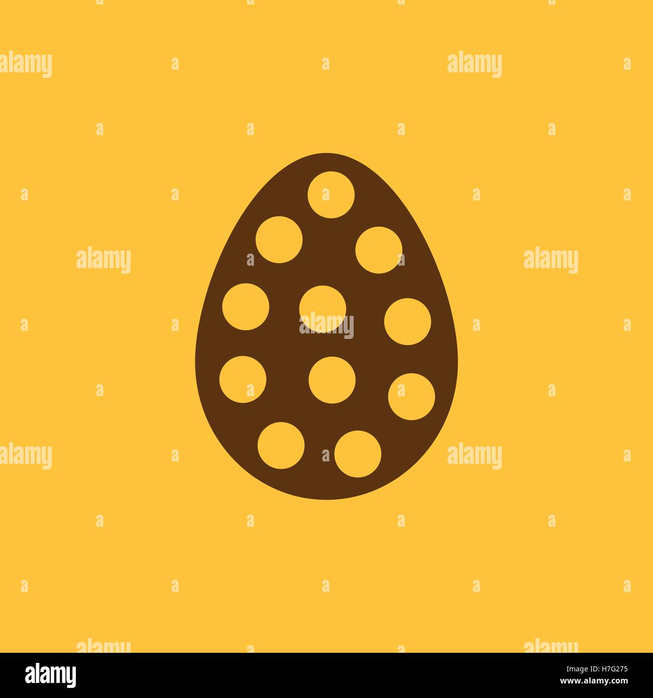 The egg icon. Easter, egg symbol. UI. Web. Logo. Sign. Flat design. App ...