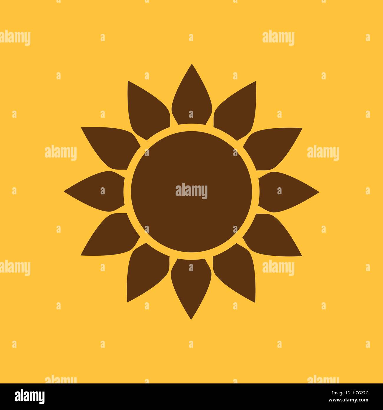 The weather icon. Sunrise and sunshine, weather, sun symbol. UI. Web ...
