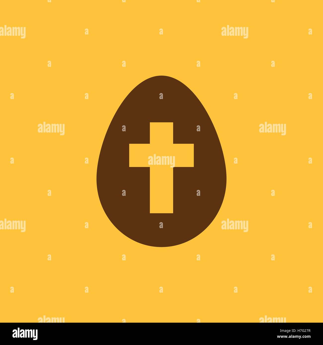The egg icon. Easter, egg symbol. UI. Web. Logo. Sign. Flat design. App ...