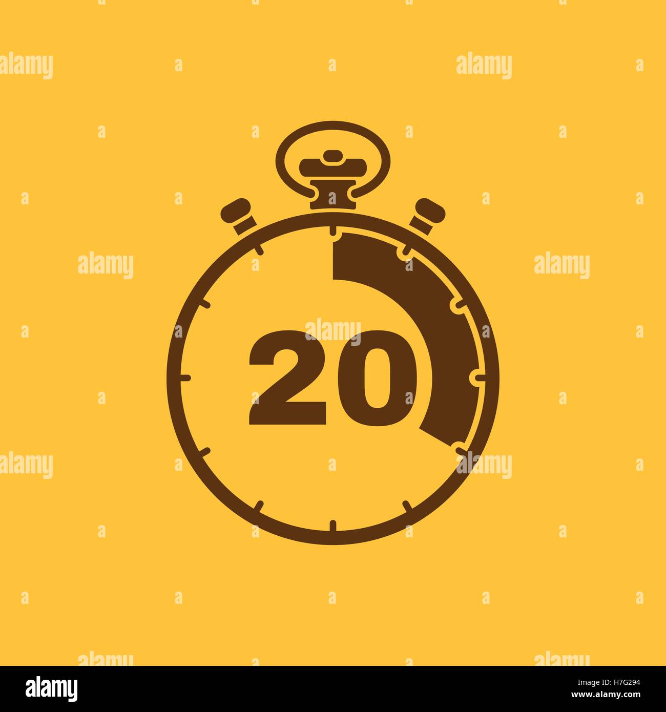 20 seconds minutes stopwatch icon hi-res stock photography and images ...