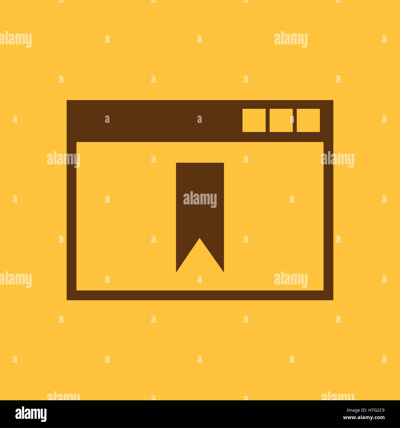 Bookmark browser icon. vector design. Bookmark browser symbol. web ...