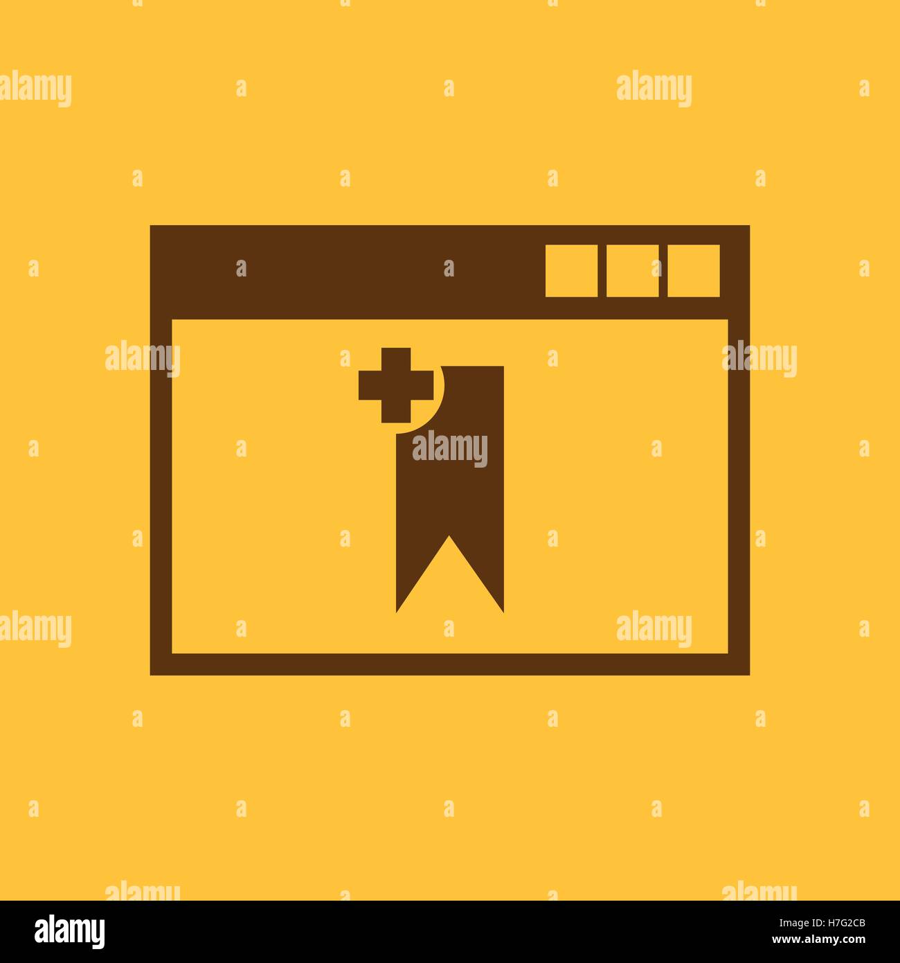 Bookmark browser icon. vector design. Bookmark browser symbol. web ...
