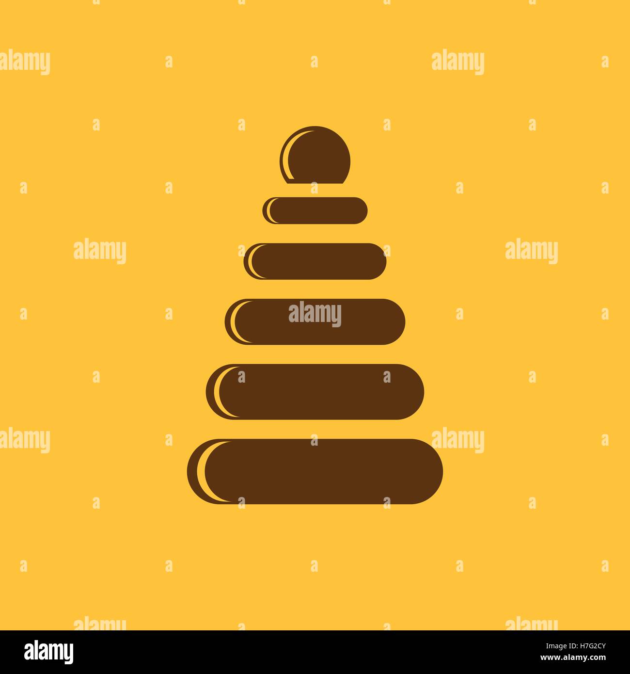 Pyramid toy icon.vector design. Childrens pyramid symbol. web. graphic ...