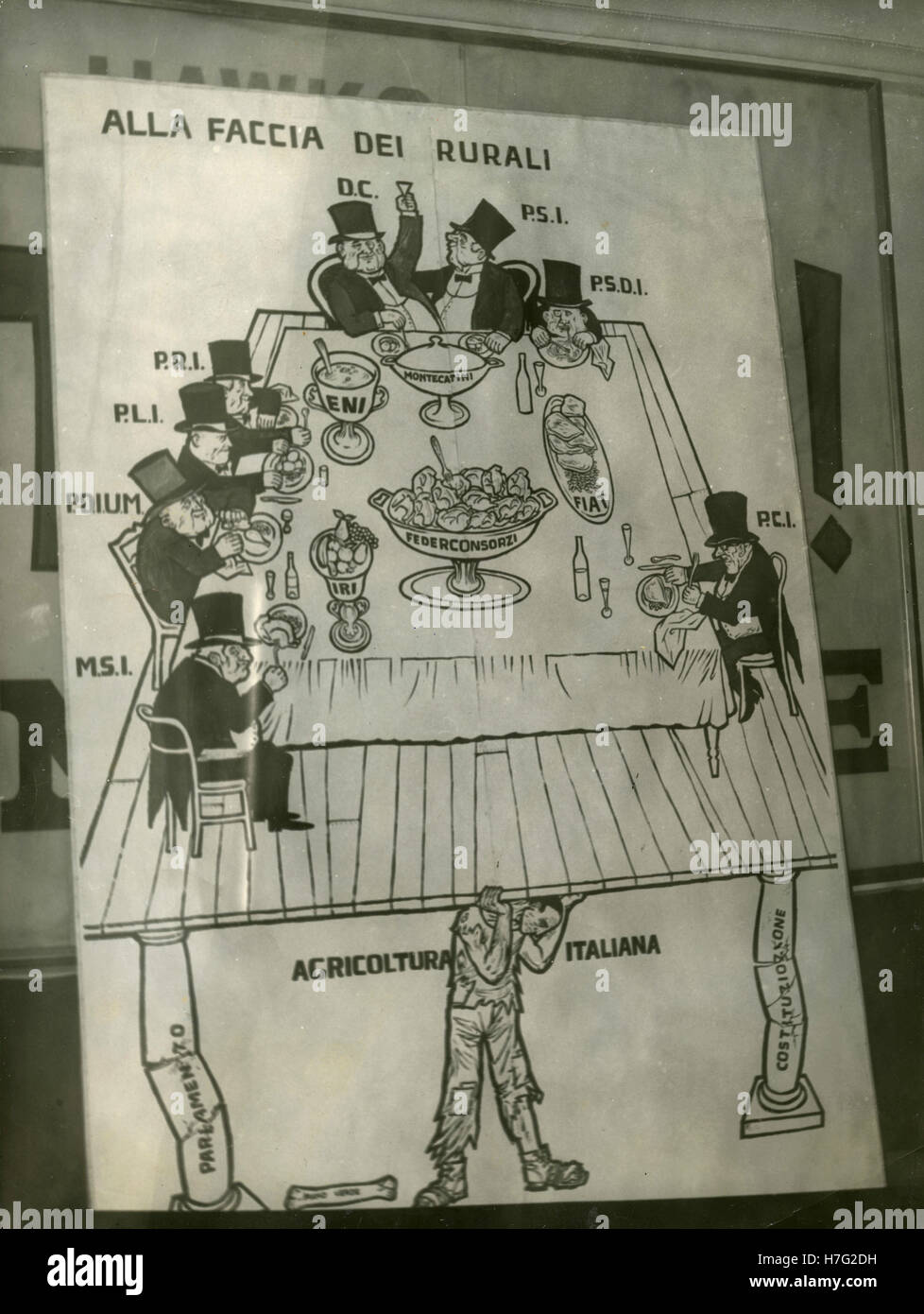 Political satire cartoon, Italy Stock Photo - Alamy