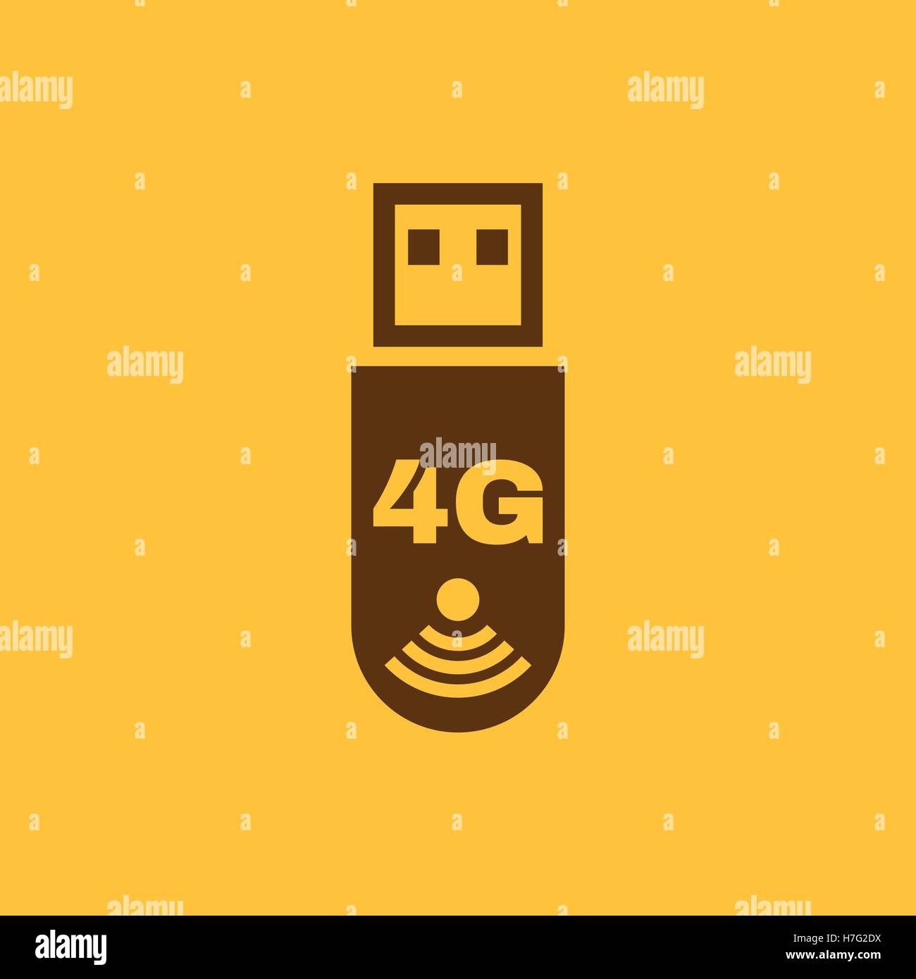 The 4g adapter icon. Transfer and connection, data, 4g symbol. UI. Web ...