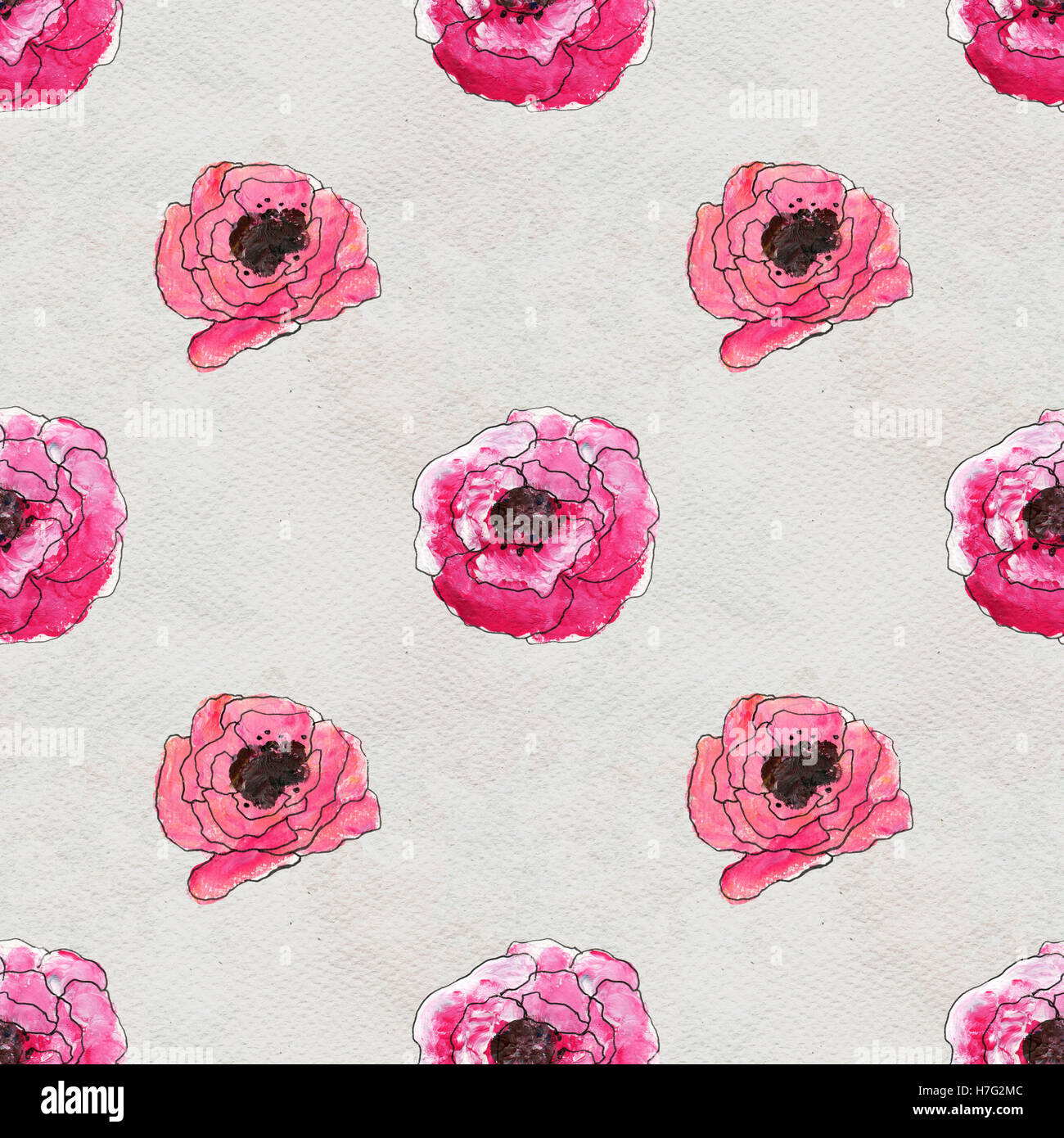 Poppy art deco pattern hi-res stock photography and images - Alamy