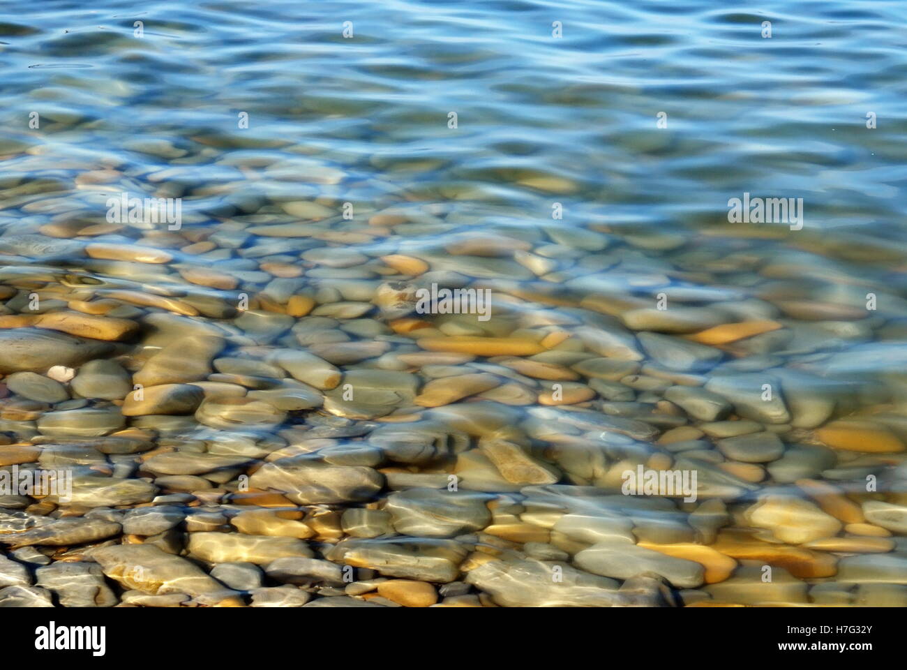 stones under the water sea in summer Stock Photo - Alamy
