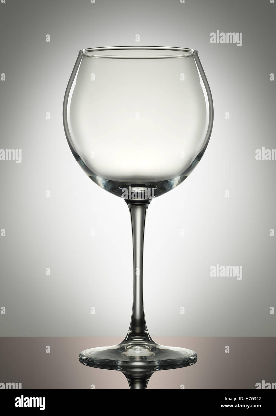 Empty wine glass on white Stock Photo - Alamy