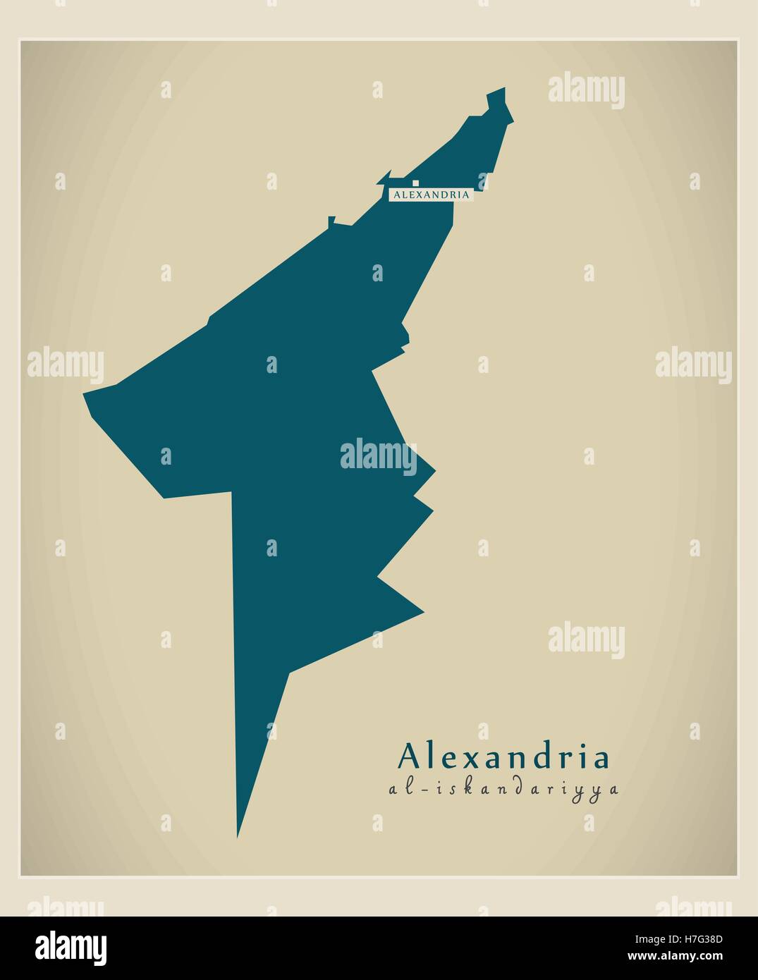 Alexandria map hi-res stock photography and images - Alamy