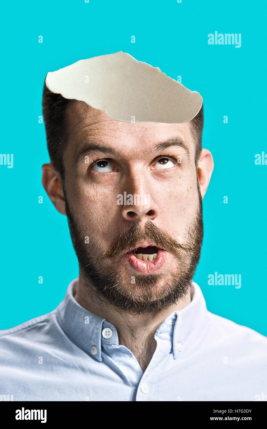 Open mind concept man hi-res stock photography and images - Alamy