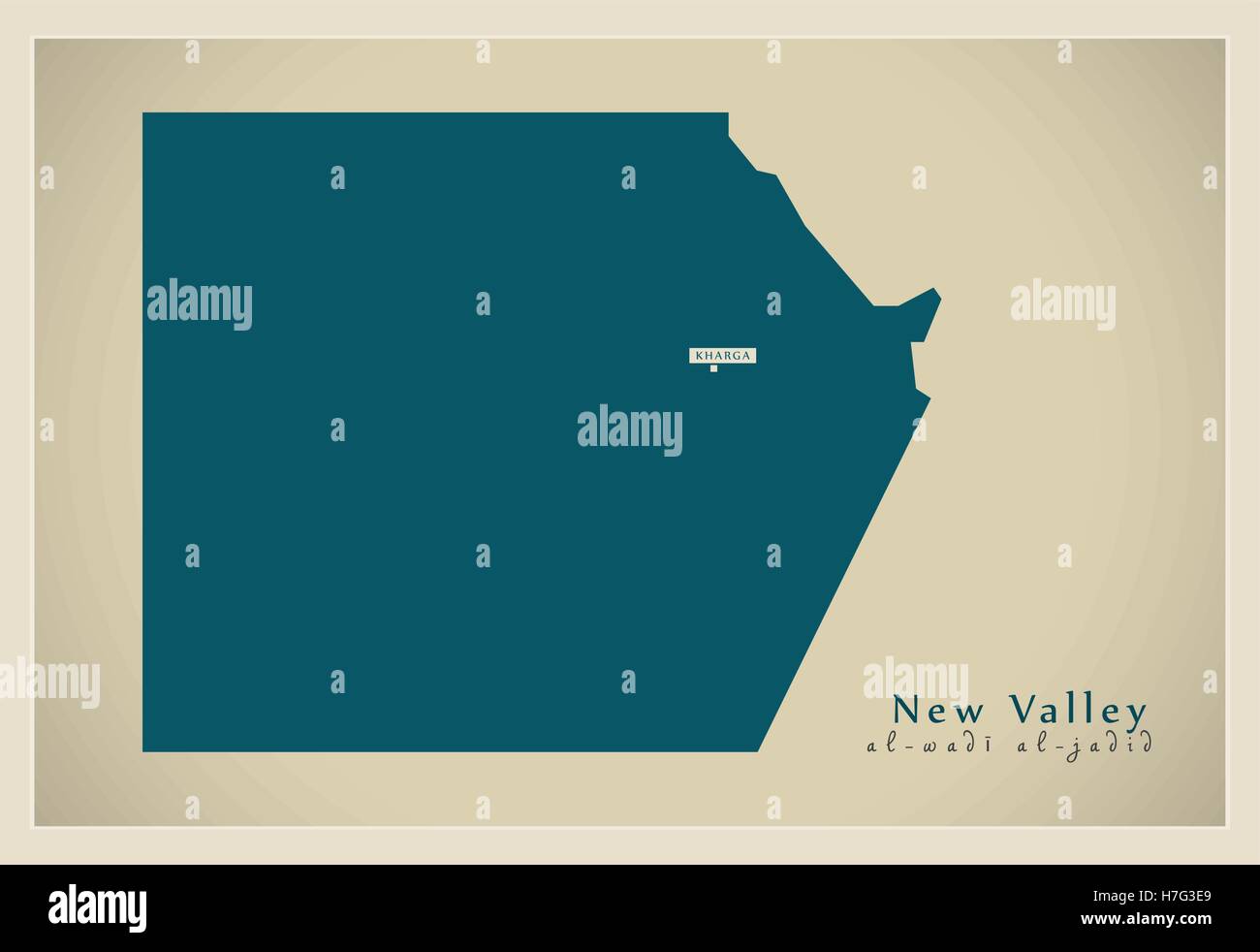 Modern Map - New Valley EG Stock Vector Image & Art - Alamy