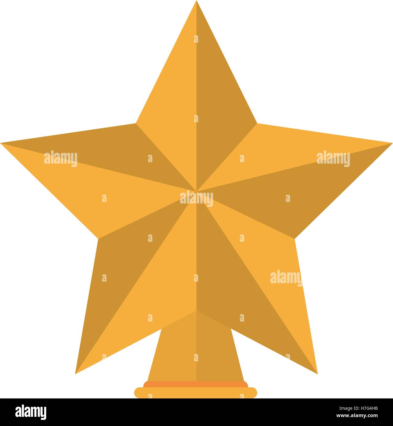 Isolated gold star of Christmas season design Stock Vector Image & Art ...