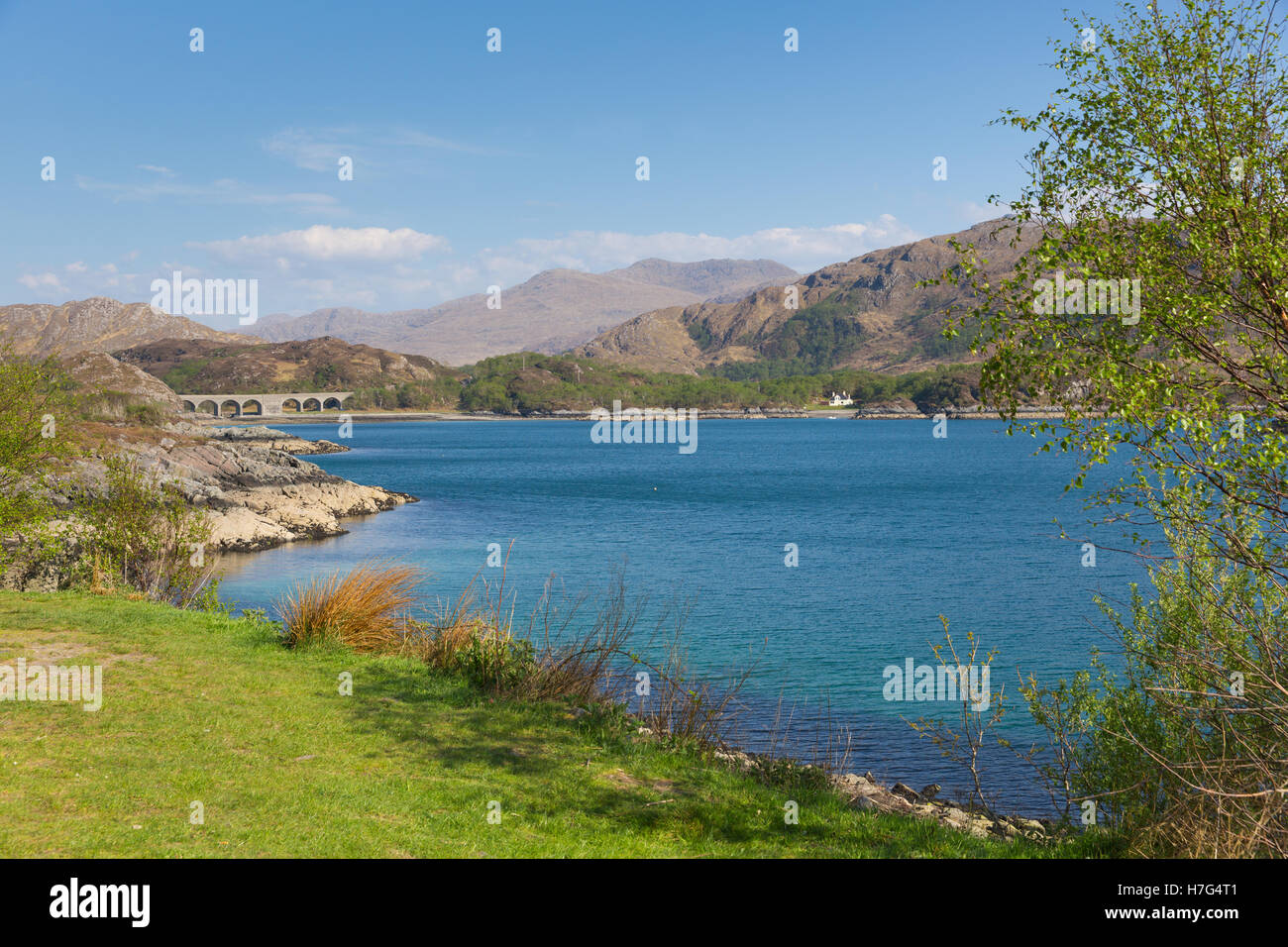 Loch Nan Uamh beautiful Scottish loch west coast of Scotland near ...