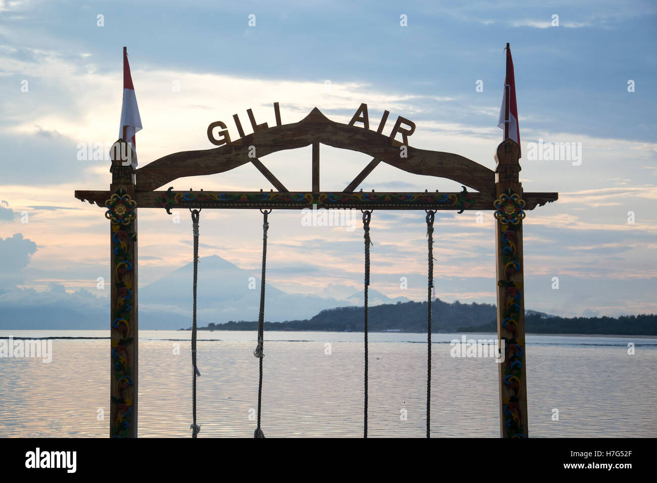 Swing on beach gili hi-res stock photography and images - Alamy