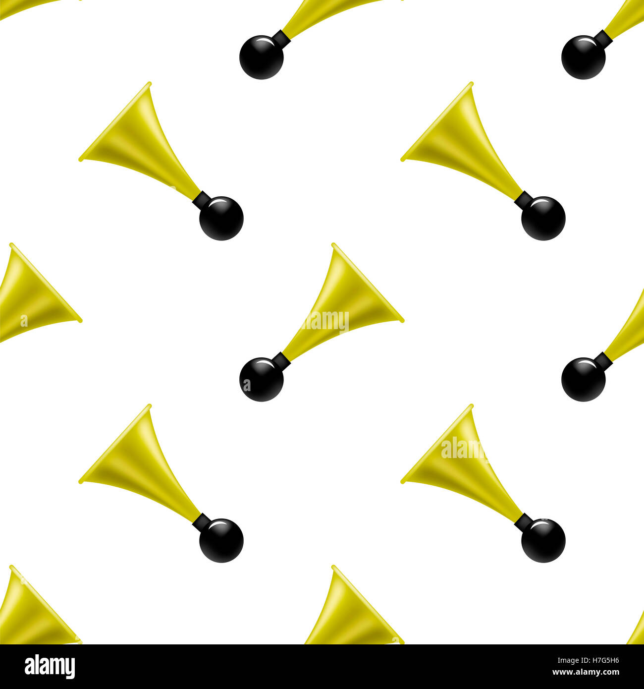 Musical Horns Seamless Pattern Stock Photo - Alamy