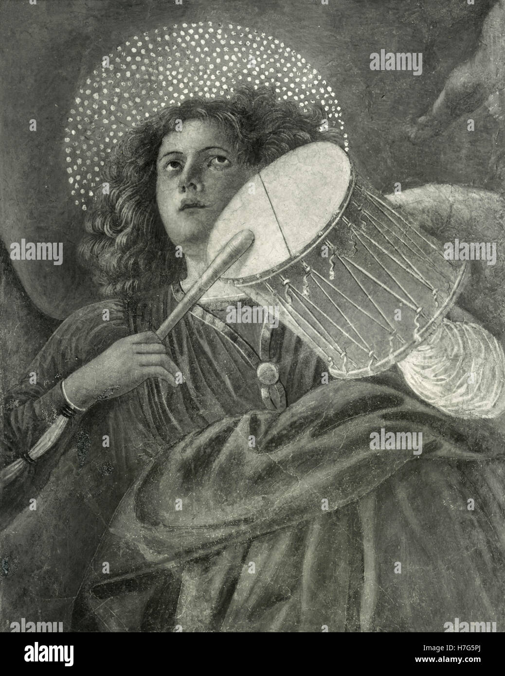 Musician angel, Painting by Melozzo da Forlì Stock Photo - Alamy