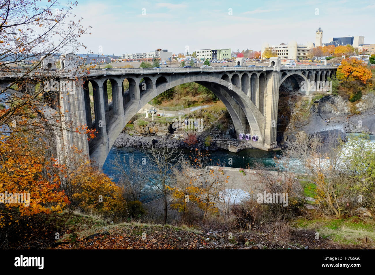 The Monrore Street Bridge, Spokane, Washington Stock Photo - Alamy