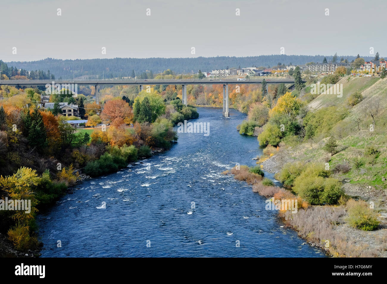 Spoakne River, from Monrore Bridge Stock Photo - Alamy