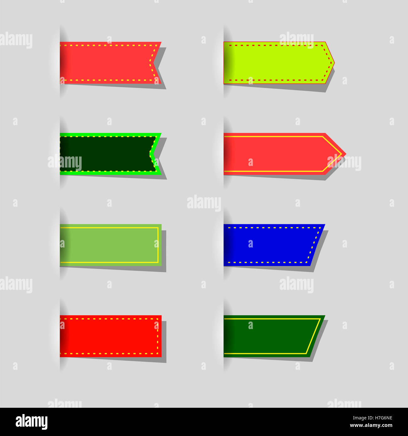 Set of Colored Icons Stock Photo - Alamy