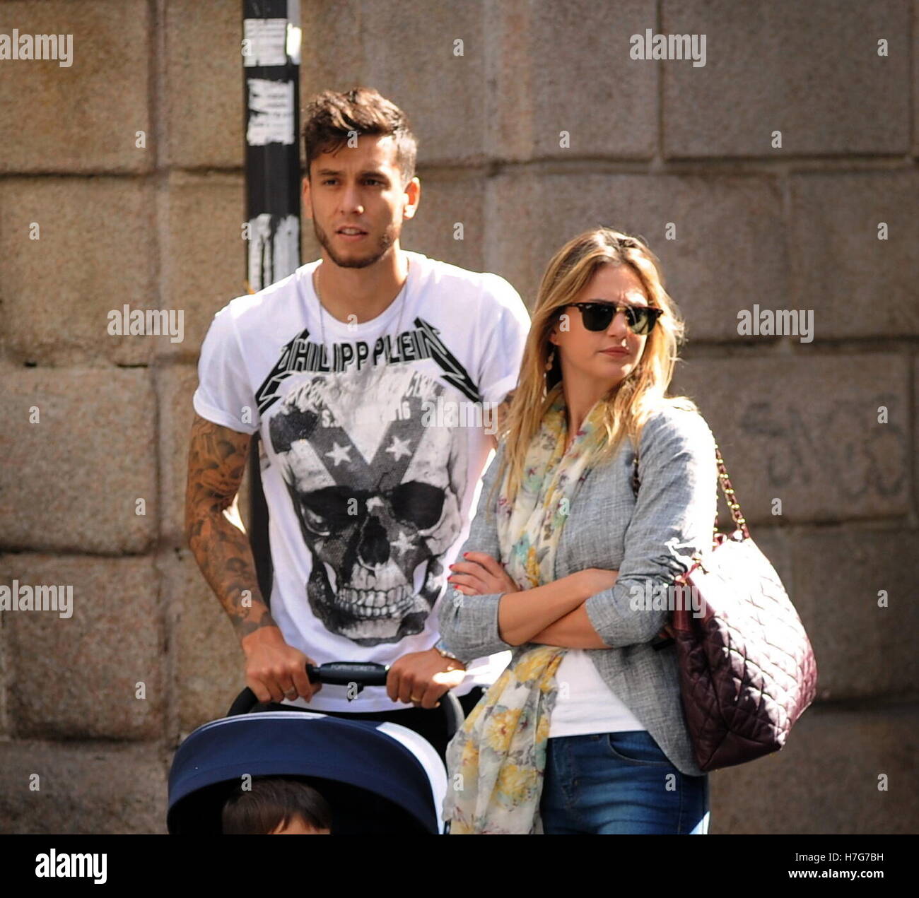 Ricky Alvarez out and about in Milan with his wife Mariana Featuring ...