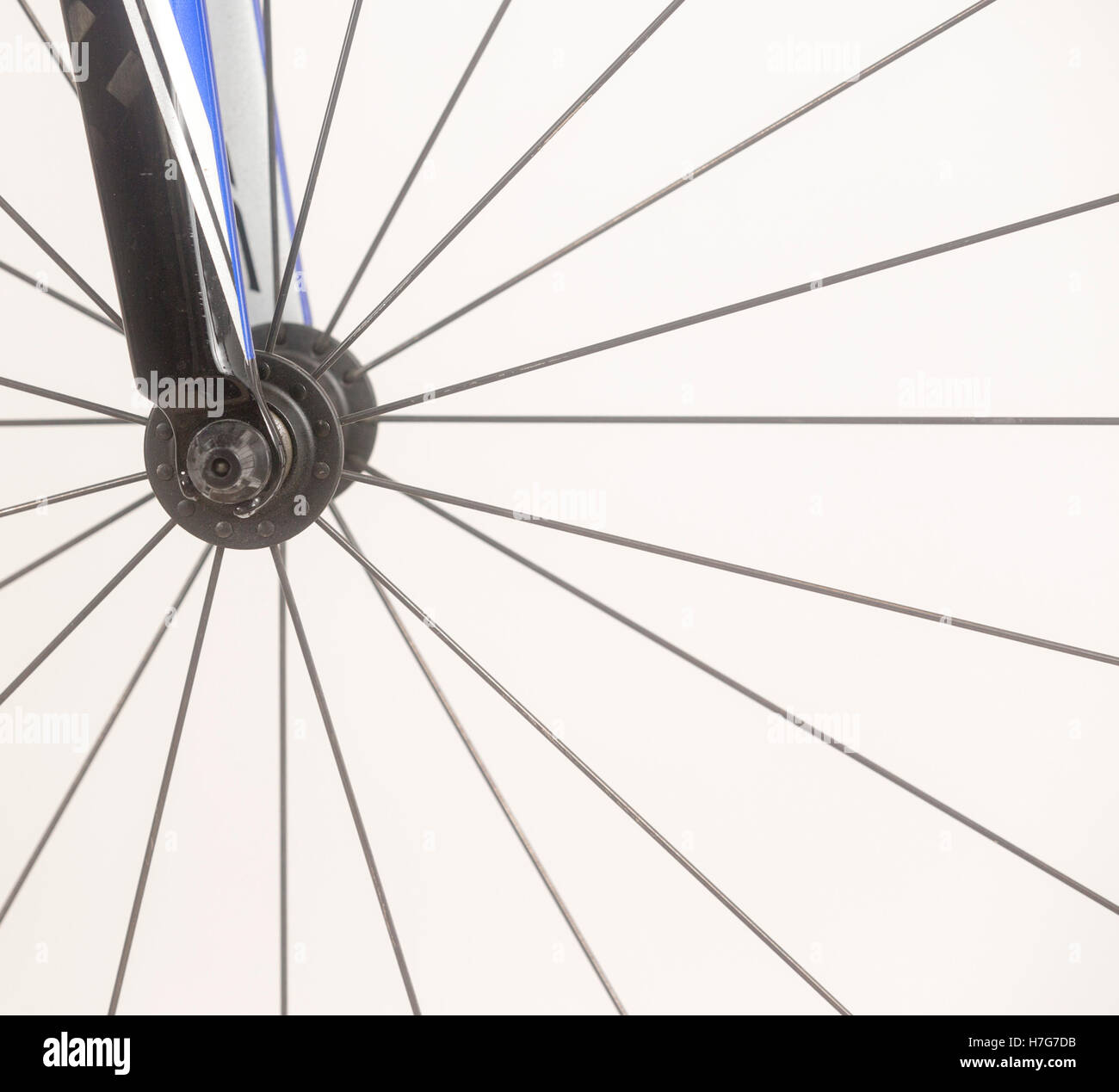 Spokes on the wheel of a road bike Stock Photo - Alamy