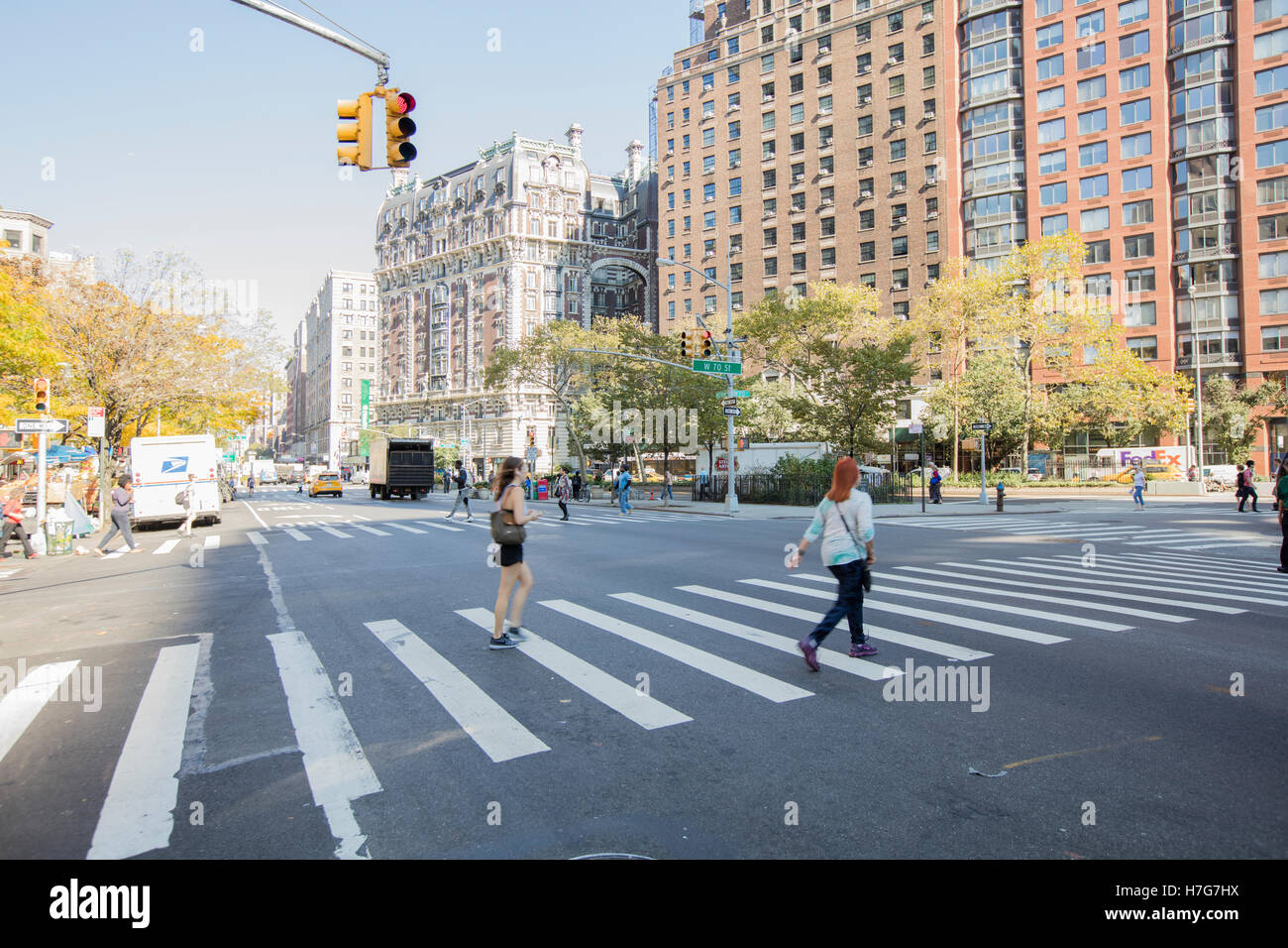 upper west side, manhattan crosswalk Stock Photo - Alamy