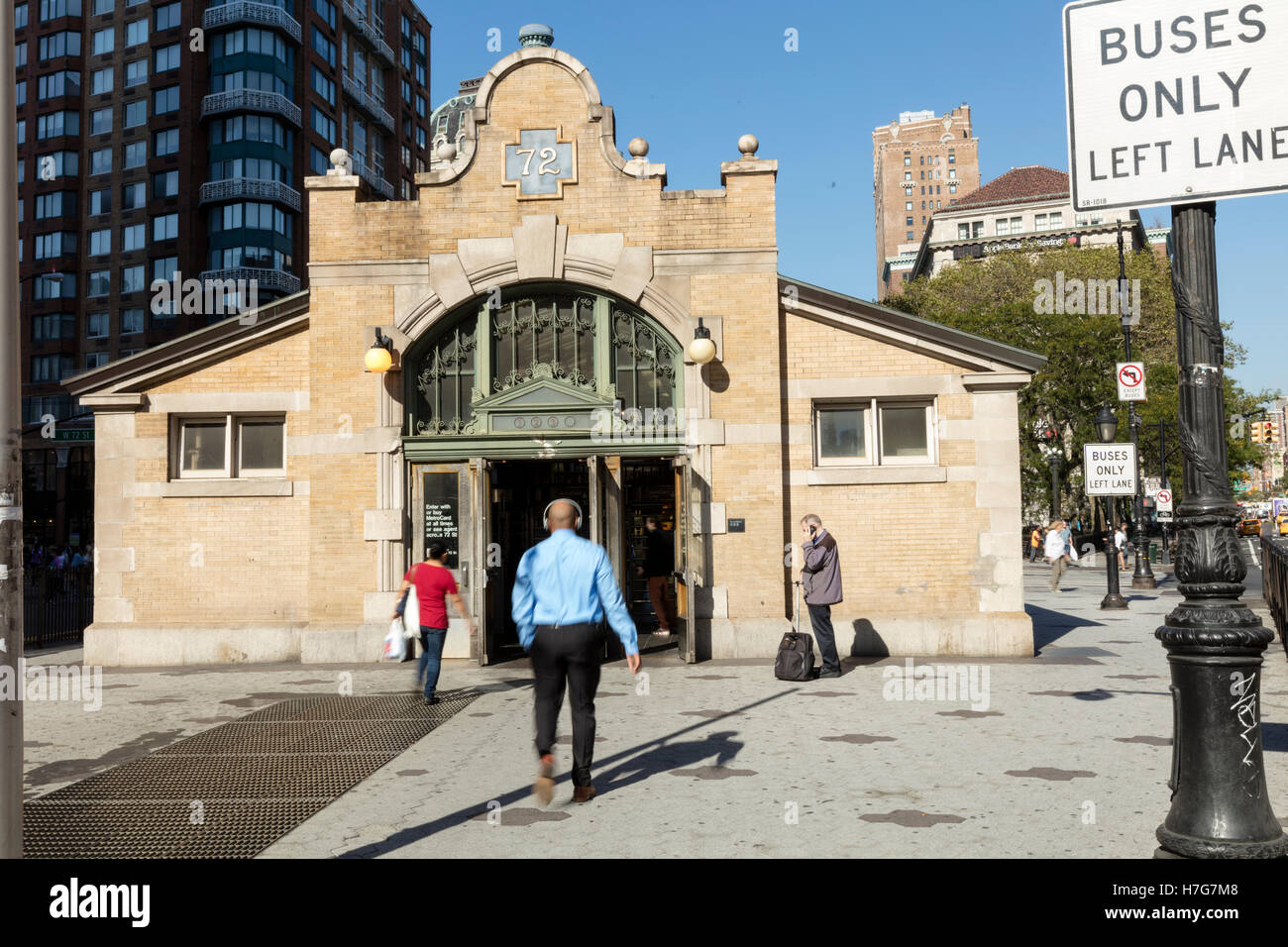 entrance to train station Stock Photo - Alamy