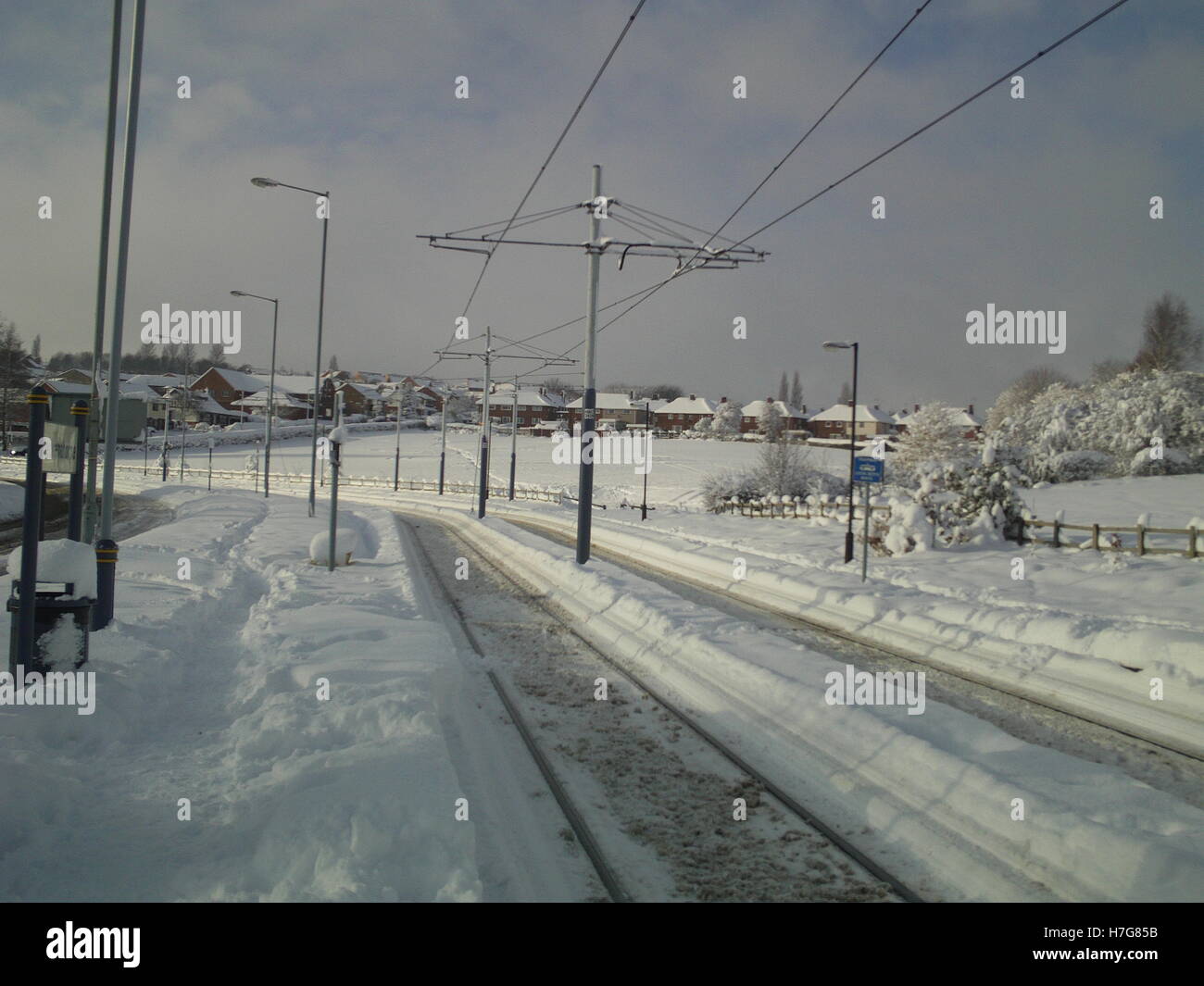 The great Sheffield snow 2010 Stock Photo - Alamy