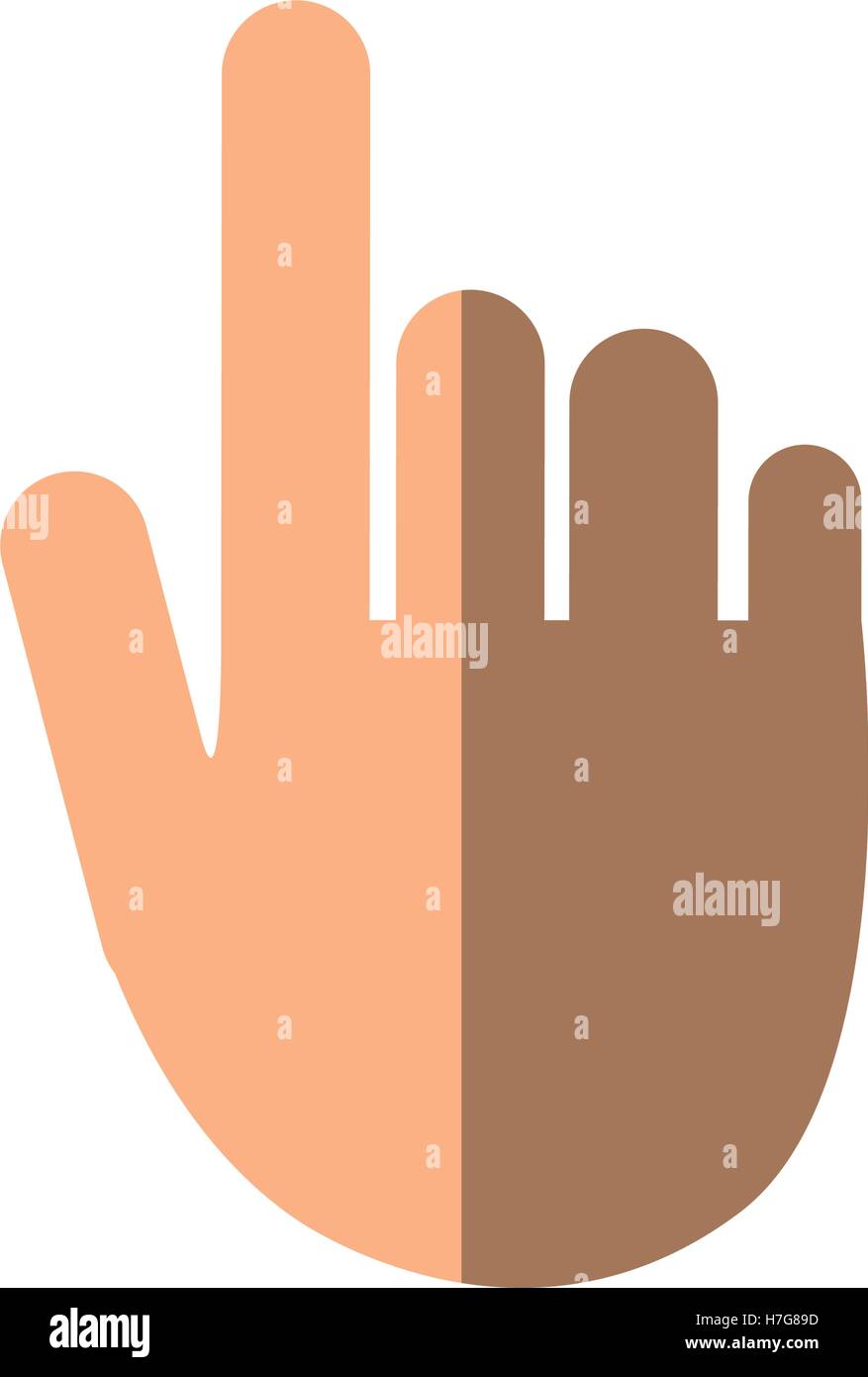 Isolated hand gesture design Stock Vector Image & Art - Alamy