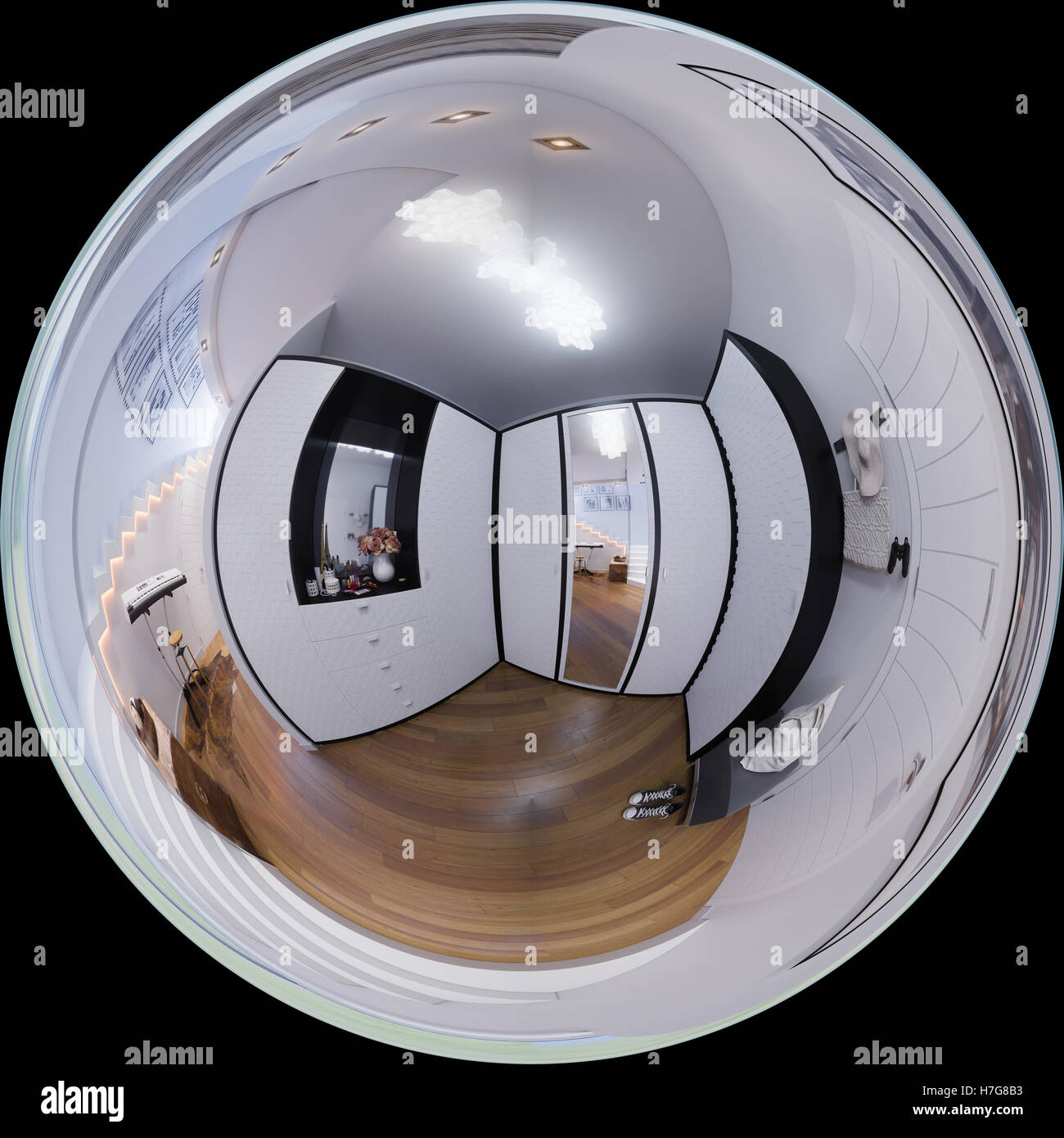 360 degrees panoramic flat interior hi-res stock photography and images ...