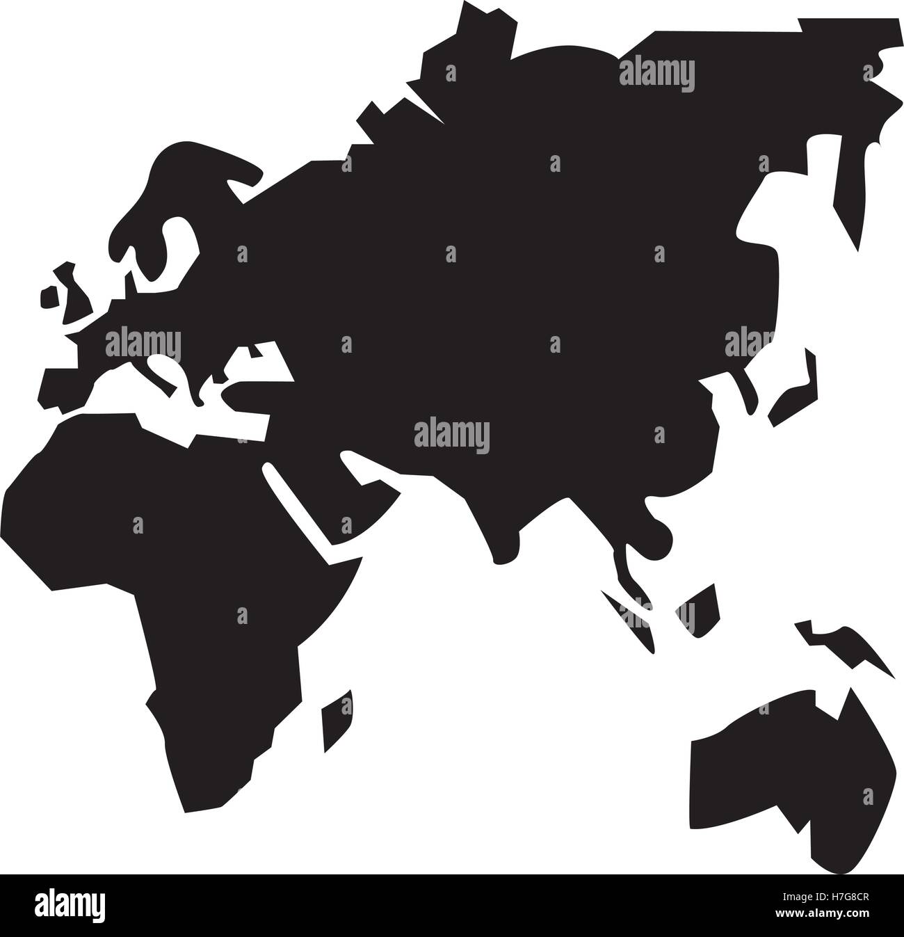 Isolated continents of planet design Stock Vector Image & Art - Alamy