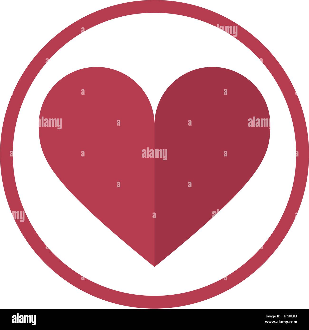 Isolated heart shape design Stock Vector Image & Art - Alamy